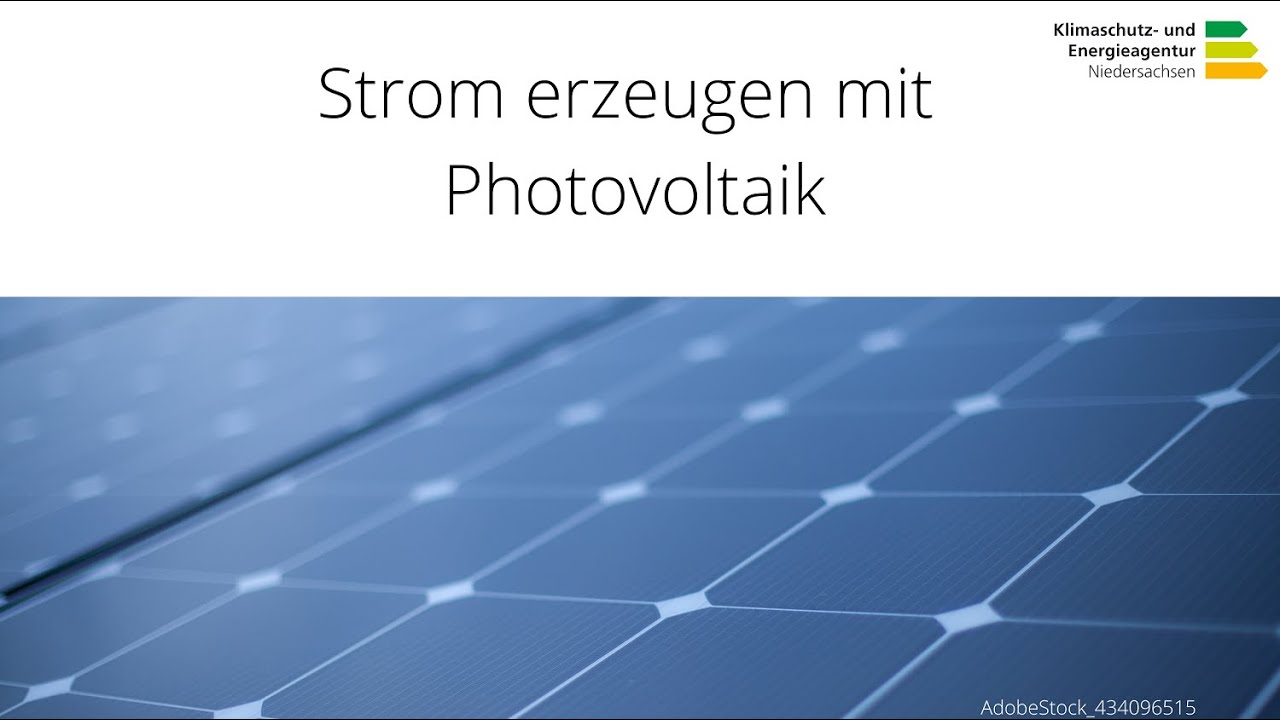 Strom erzeugen mit Photovoltaik - YouTube