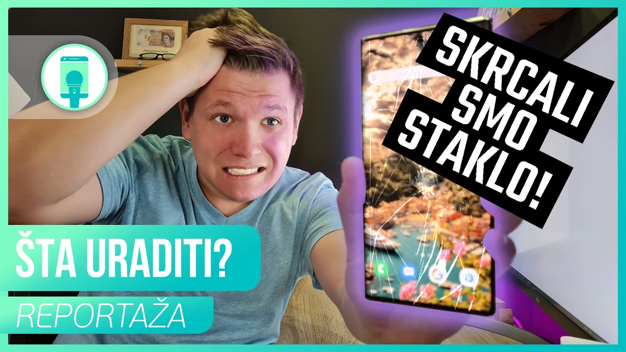 Slomljeno staklo na ekranu! Zamena stakla ili celog ekrana? - YouTube