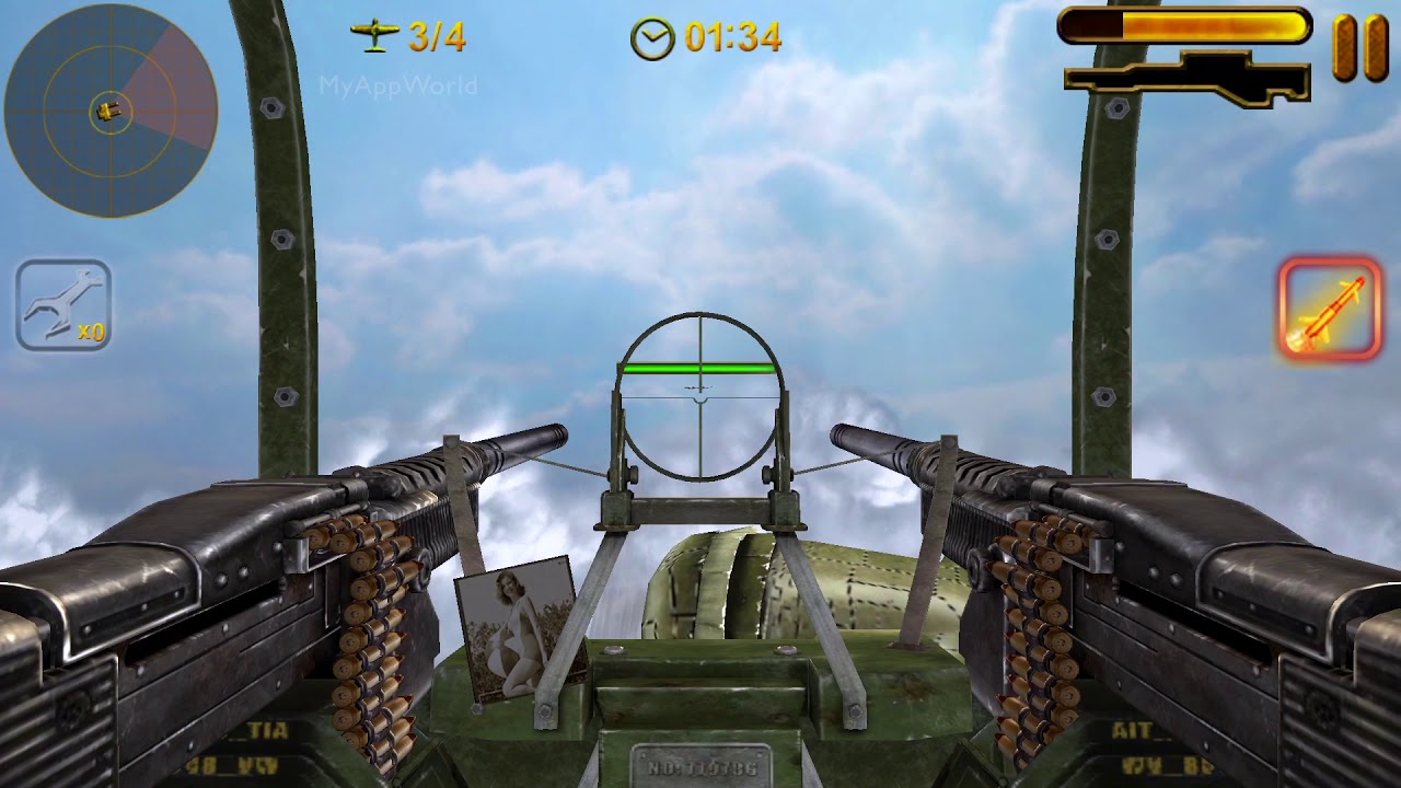 Turret Commander - shoot from B17 top machine gun Gameplay HD 1080p ...