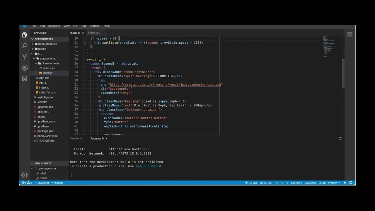 React JS | Speedometer | Coding Practice-4 | NxtWave | CCBP 4.0 - YouTube