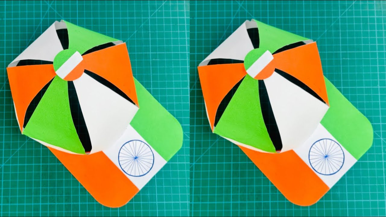 Tricolour cap | Republic Day Craft Easy | Indian Cap Craft ...