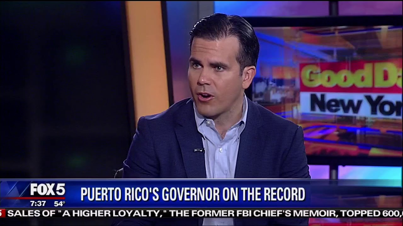 Puerto Rico Governor Ricardo Rosselló joins "Good Day NY" on Fox 5 New ...