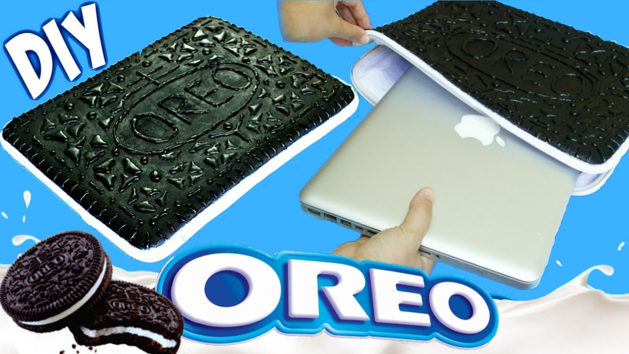 DIY School Supplies for Back to School | Easy OREO LAPTOP CASE - YouTube