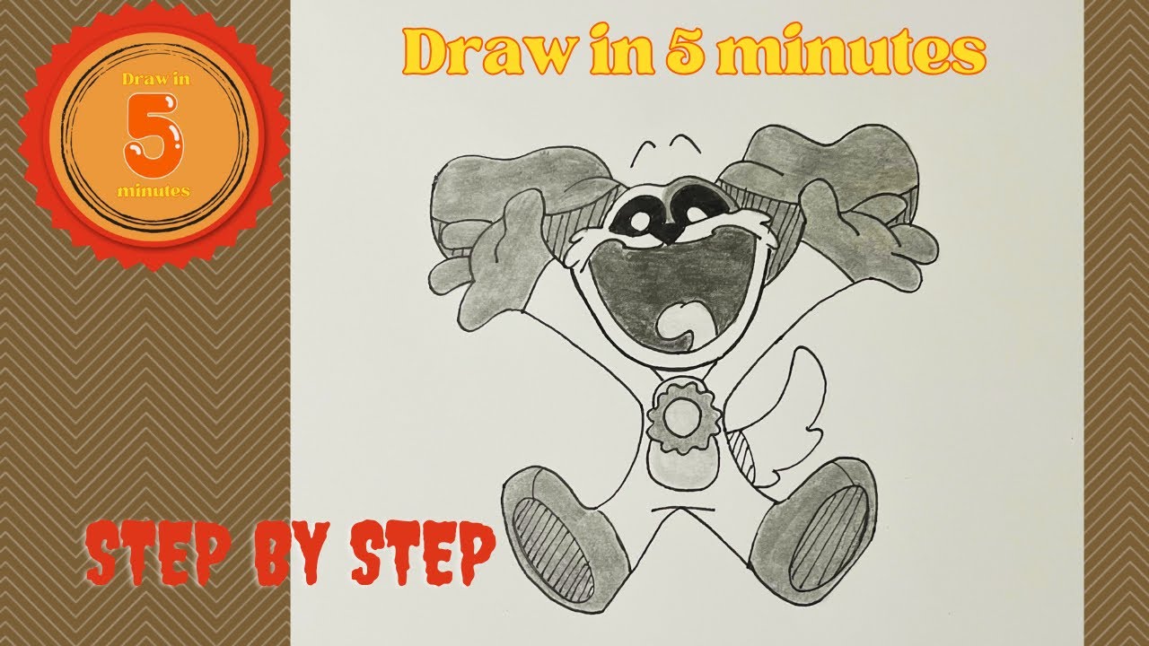 how to draw dogday smiling critters poppy playtime | how to draw for ...