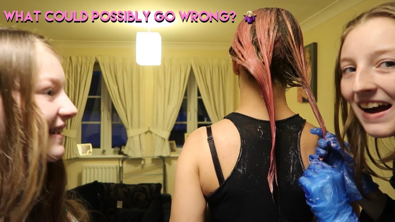 I Let My Daughter Cut My Hair And Dye It Pink Youtube