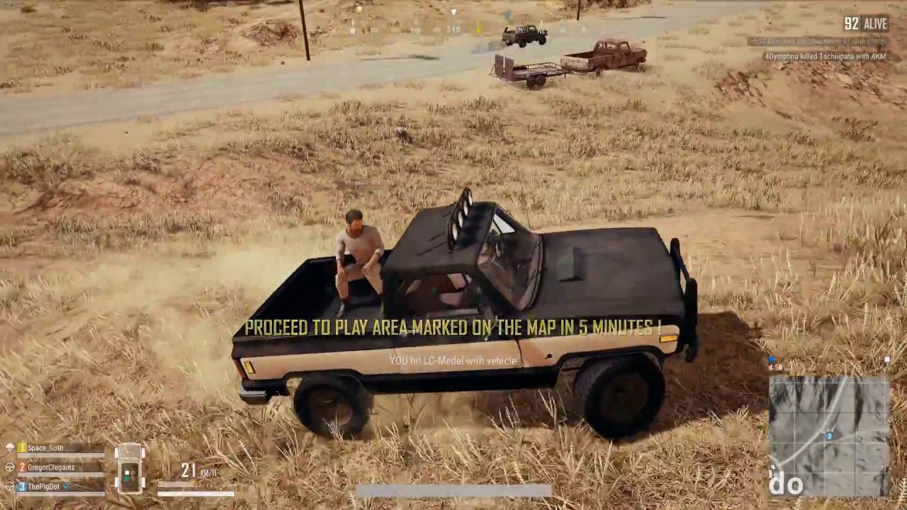 PUGB 6 Kills with a vehicle in under 2 minutes! - YouTube