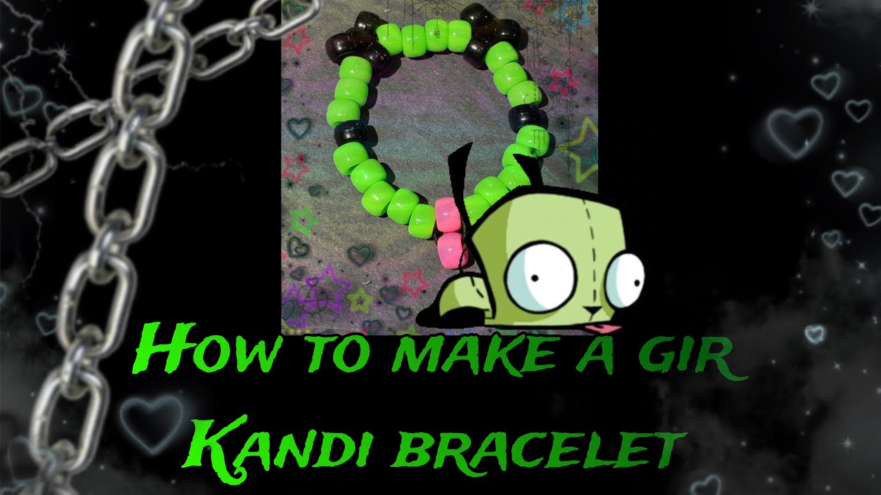 How to make a gir shaped Kandi single - YouTube