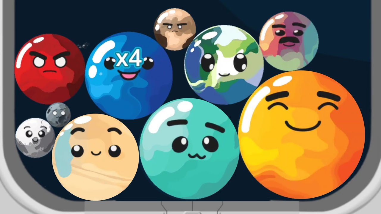 Merge Planets: Solar Merge Drop Merge Puzzle Math Games Asmr - YouTube