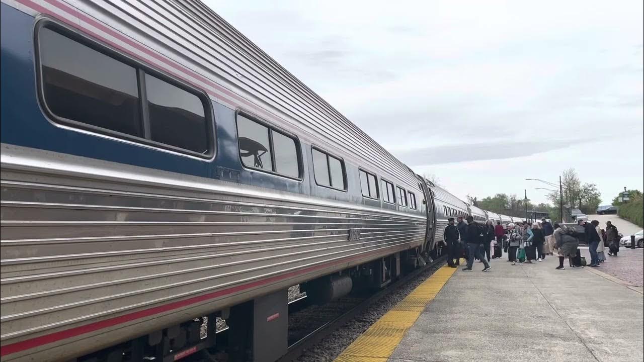 Amtrak Northeast Regional 156 @ Lynchburg Station (4/8/2023) - YouTube