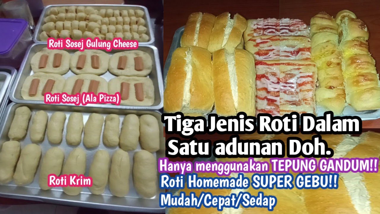 Roti Homemade.. MUDAH,CEPAT DAN SEDAP - YouTube