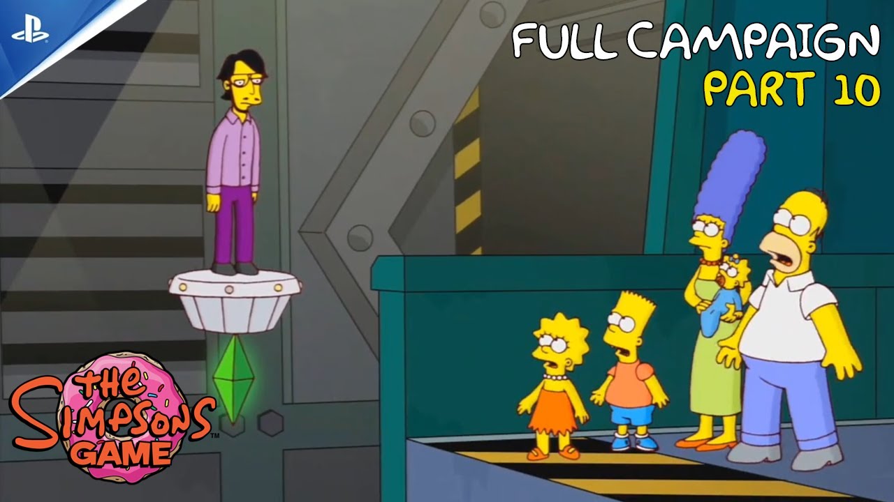 Saving 8-Bit Simpsons Family | The Simpsons Game PART #10 - Full Game ...