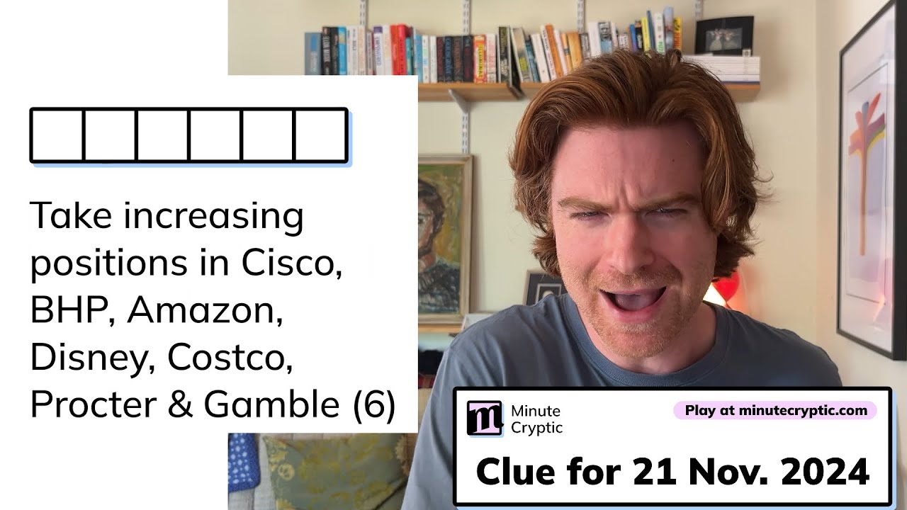 MinuteCryptic#149: Take increasing positions in Cisco, BHP, Amazon ...