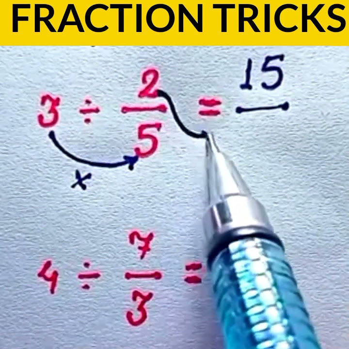 FRACTION SOLVES TRICKS #mathstricks - YouTube