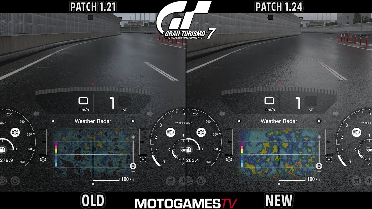 NEW Weather Radar in Gran Turismo 7 | Patch 1.21 vs Patch 1.24 ...