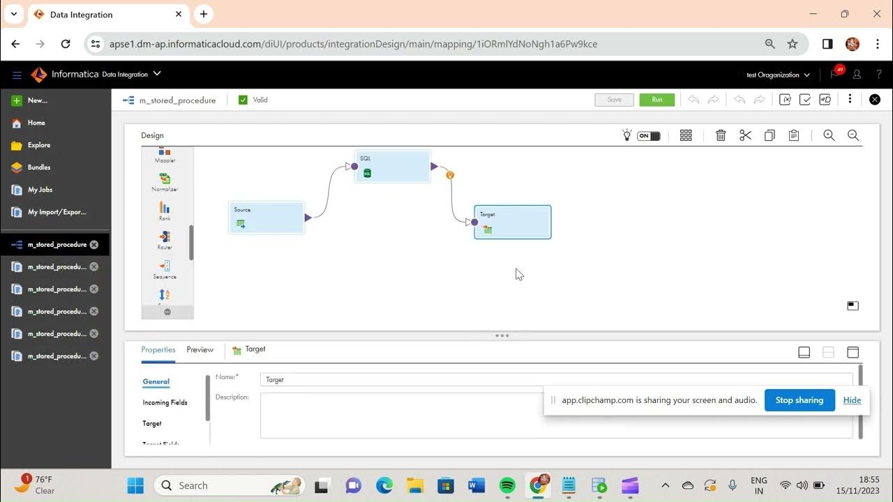 Informatica(IICS) :- Connected Stored procedure transformation - YouTube