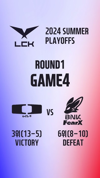 2024 LCK Summer 플레이오프 1라운드 DK vs BNK 4set - YouTube