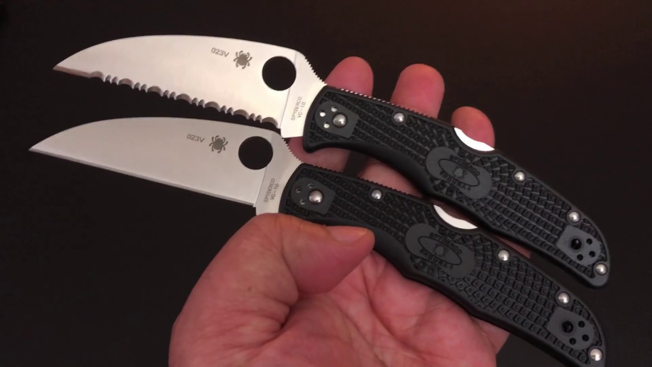 Spyderco Endura Wharncliffe! Plain Edge and Serrated! The Knife of the ...
