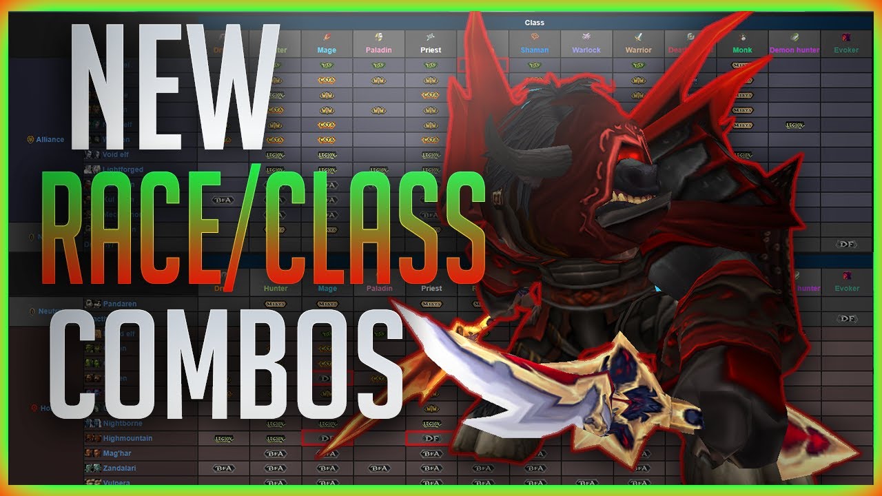 8 NEW Race-Class Combinations coming in Dragonflight! - YouTube