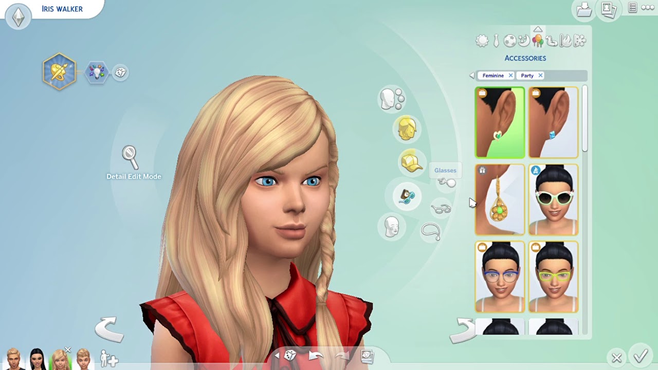 The Sims 4 Paul Walker And Selena Gomez Kids Customization - YouTube