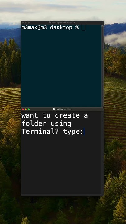 Create a folder in Terminal #cli #quickcode #code #terminal #macos ...