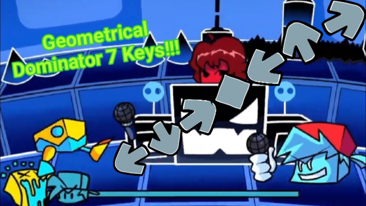 Geometrical Dominator FNF MIX but 7 stars difficulty (7 Keys) - YouTube
