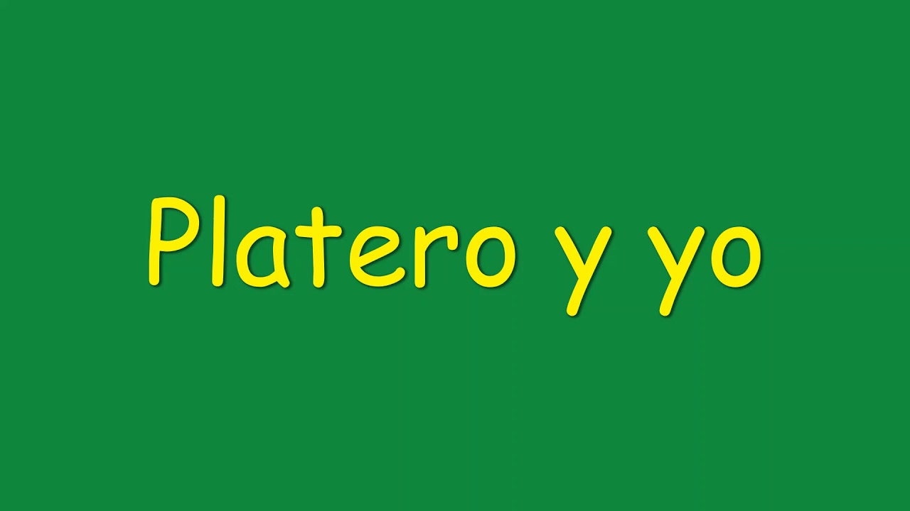 Platero y yo Lectura Primer grado - YouTube