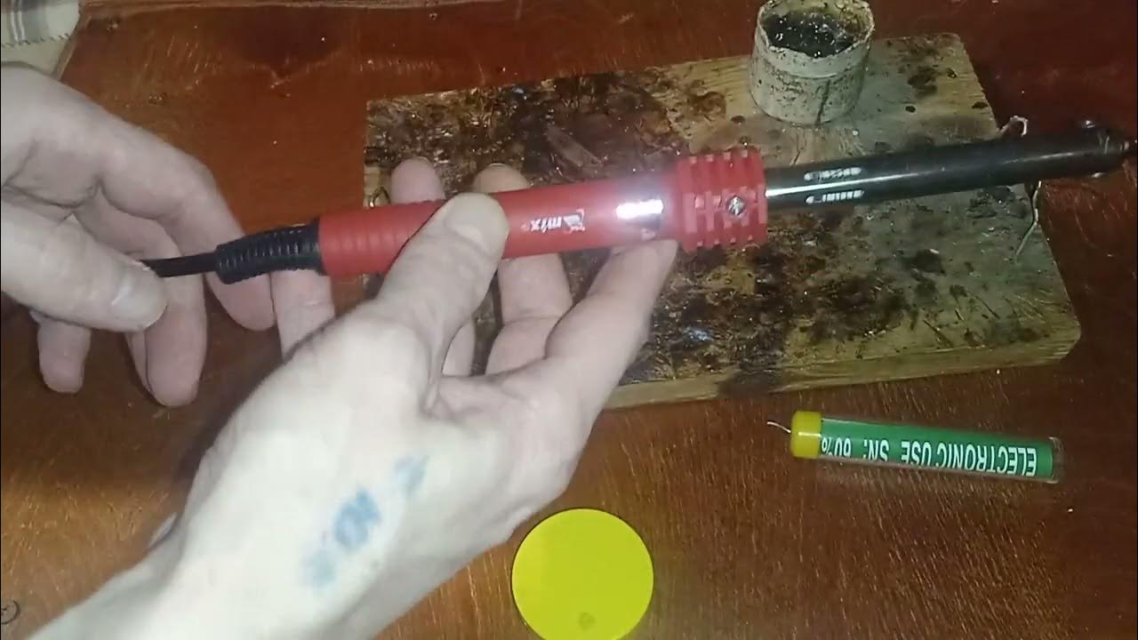 Как заменить в паяльнике нагревательный элемент - YouTube