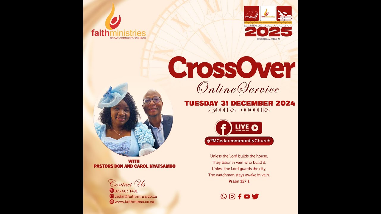 FM Cedar Community Church-Crossover Service 2024 - YouTube