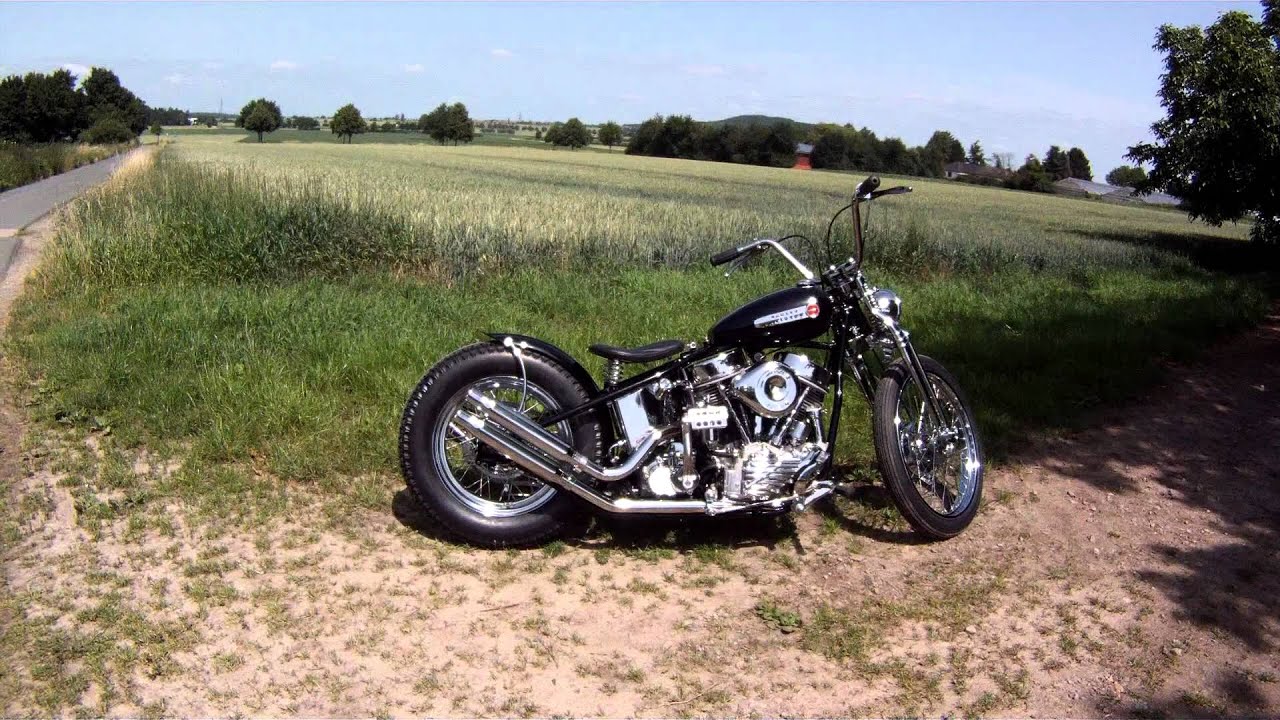 Harley Panhead Gehrden Westside Choppers GoPro - YouTube
