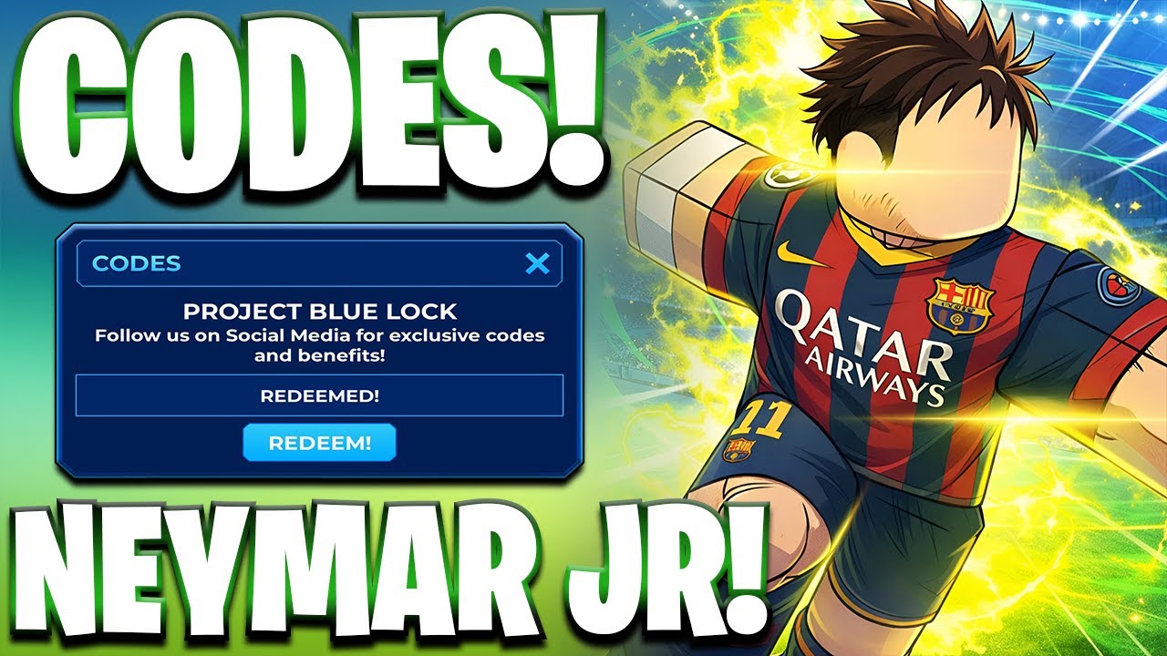 *JUNIOR* NEW! ALL NEYMAR JR UPDATE CODES FOR PROJECT BLUE LOCK! PROJECT BLUE LOCK CODES - YouTube
