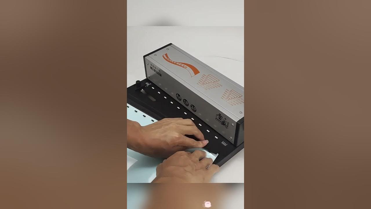 10-hole binding machine instructions#Binding machine - YouTube