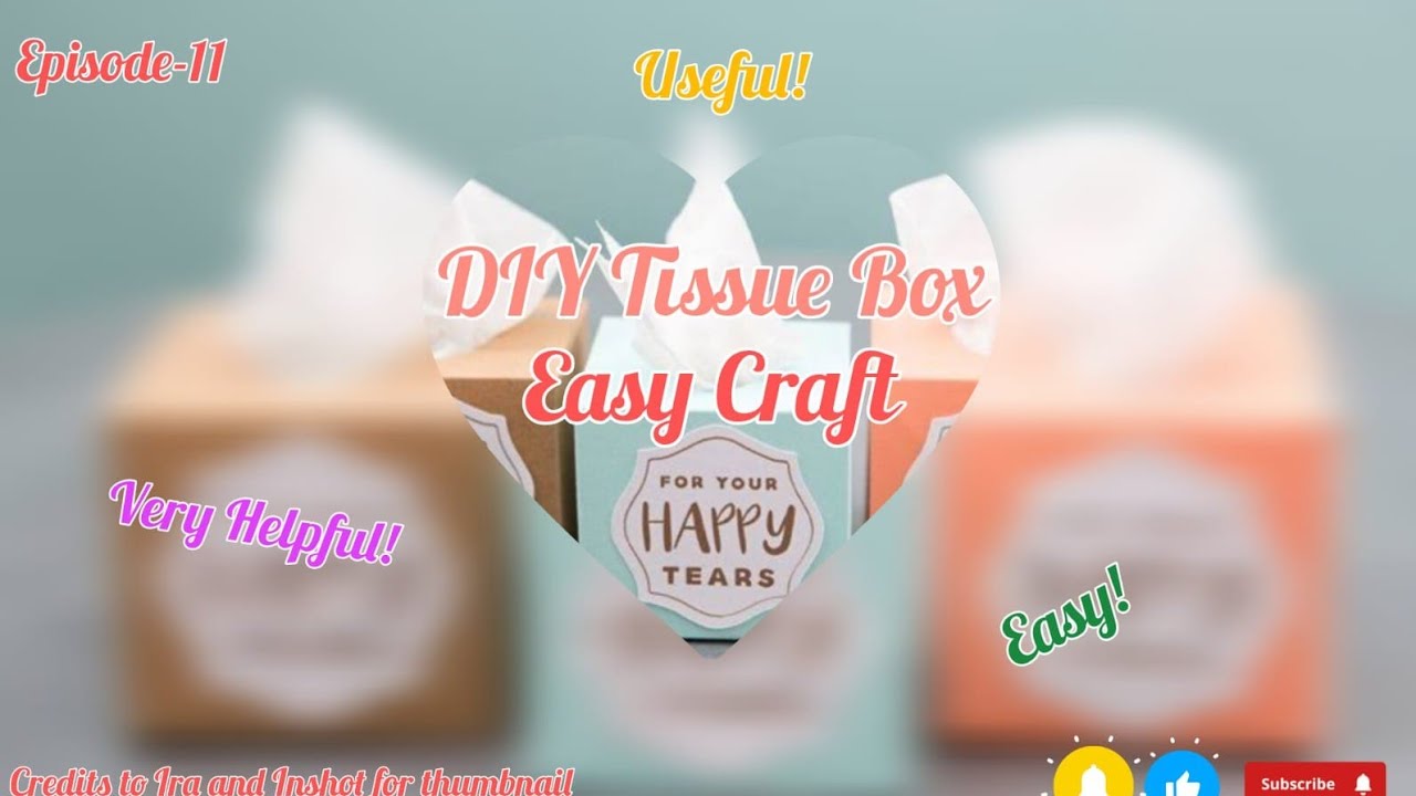 DIY Mini Tissue box|Craft|Easy|Step by step| - YouTube