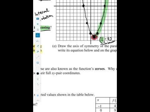 Guided notes unit 8 - lesson 1 - intro to quadratics (page 2) - YouTube