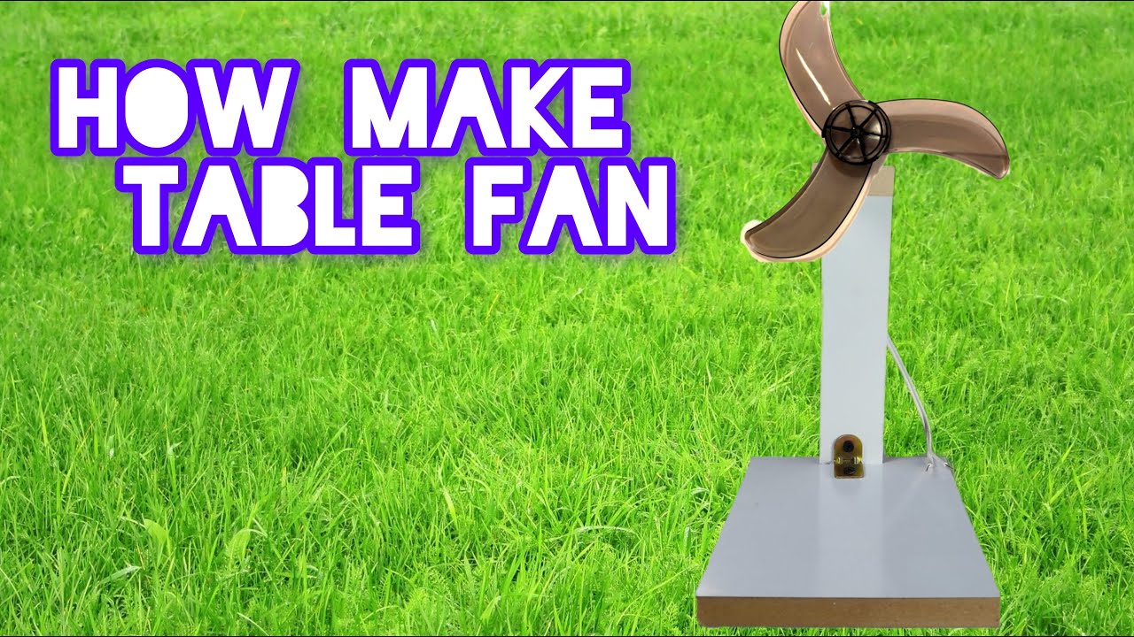 DIY : how to make table fan - YouTube