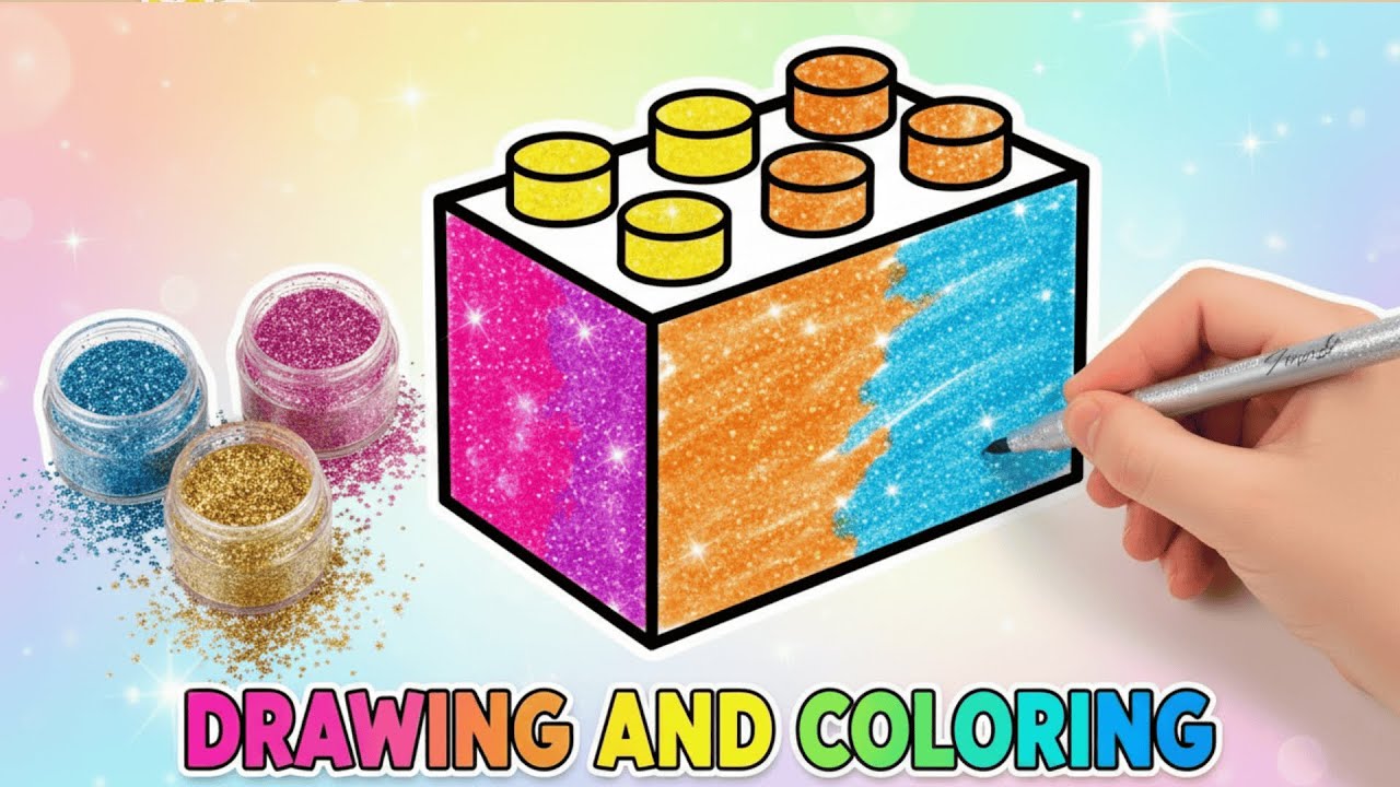 Awesome Building Block Drawing | Easy Toy Brick for Kids | Leo Draws ...