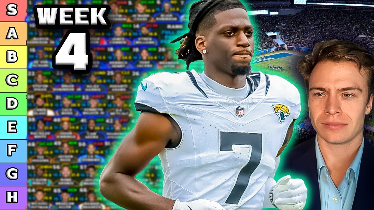 Week 4 Updated Rankings & Tiers (RB & WR) - YouTube