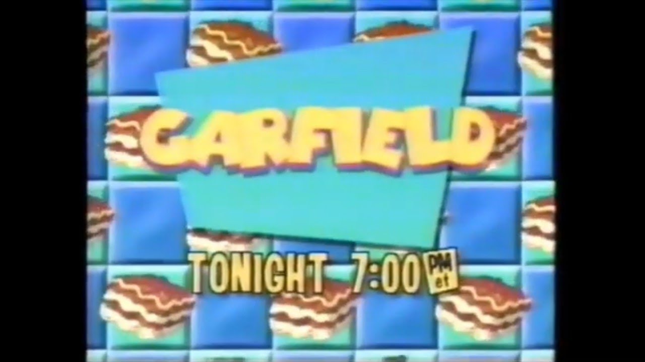 Garfield promo (tonight at 7:00pm) - Cartoon Network Checkerboard era ...