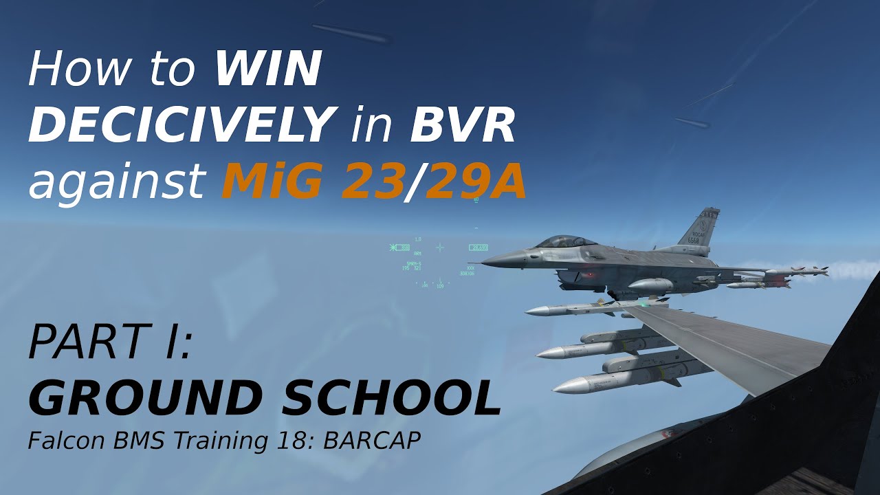 Falcon BMS BARCAP Tutorial Part I: How to fight BVR - YouTube