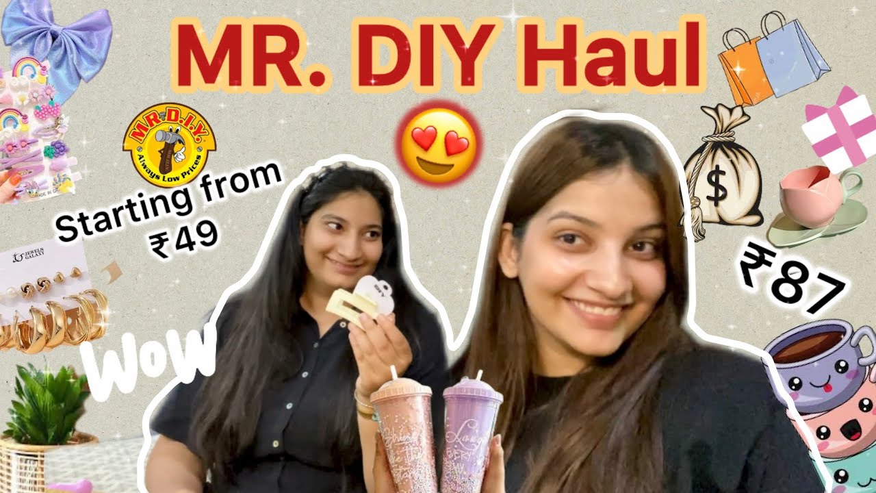 Huge Mr. DIY haul 🛍️||starting from ₹49 | under Budget 🛍️🌸 📦| Khushboo ...