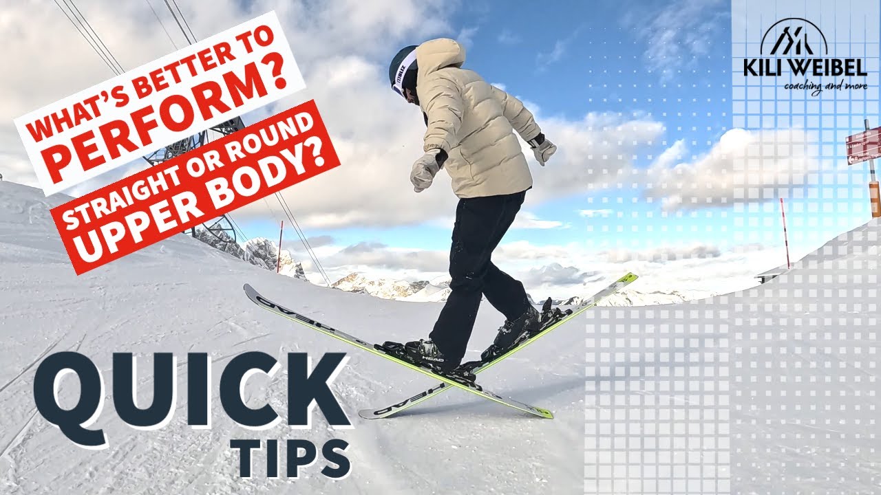 Q U I C K T I P S // how to ski / straight or round upper body? - YouTube
