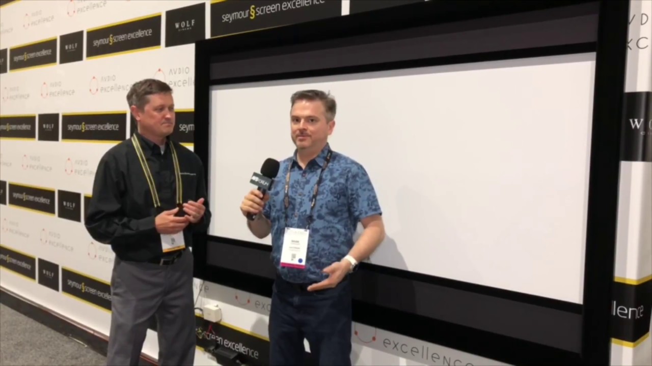 Seymour Screen Excellence Trim Motorized Masking Screen at CEDIA 2018 ...