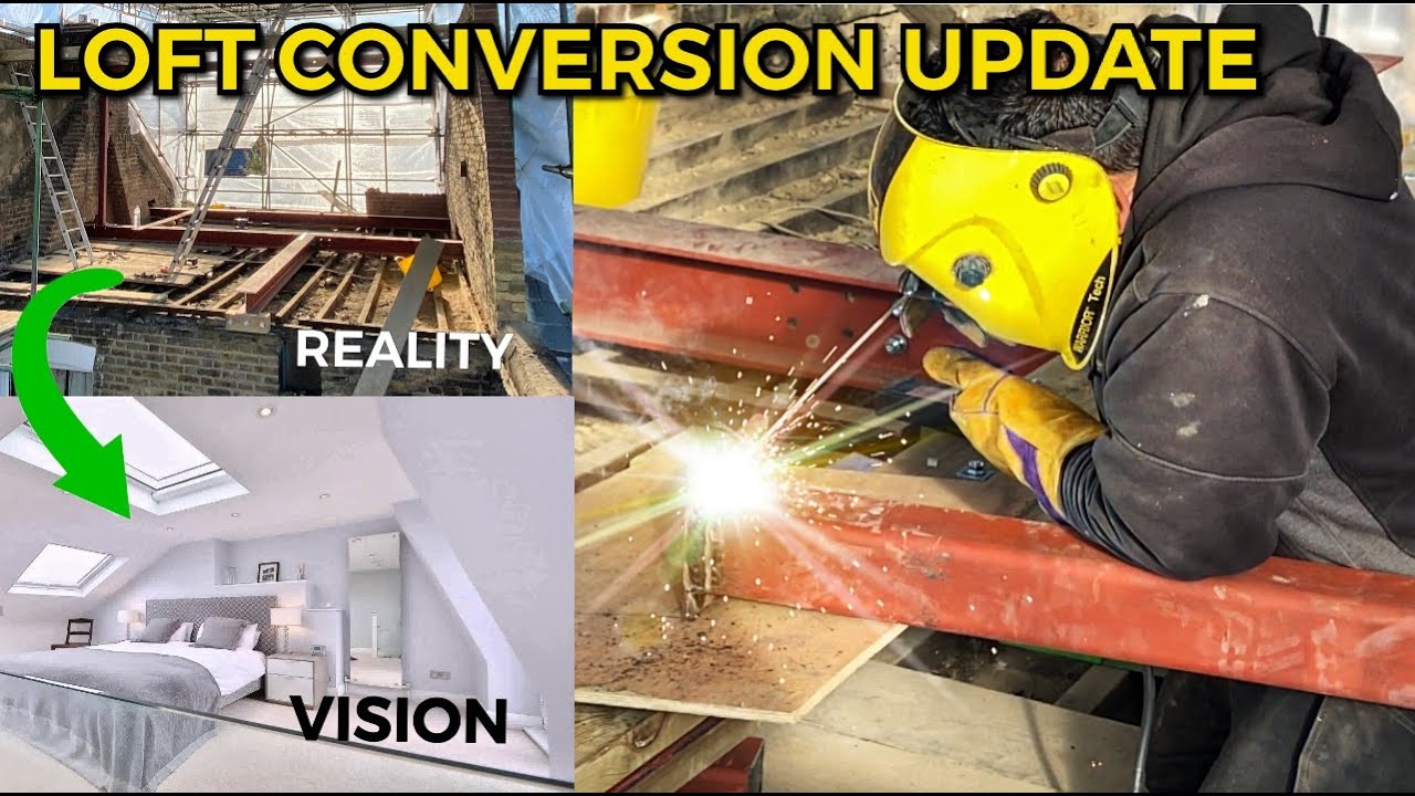 How to install a steel beam in a loft - Have some vision - YouTube