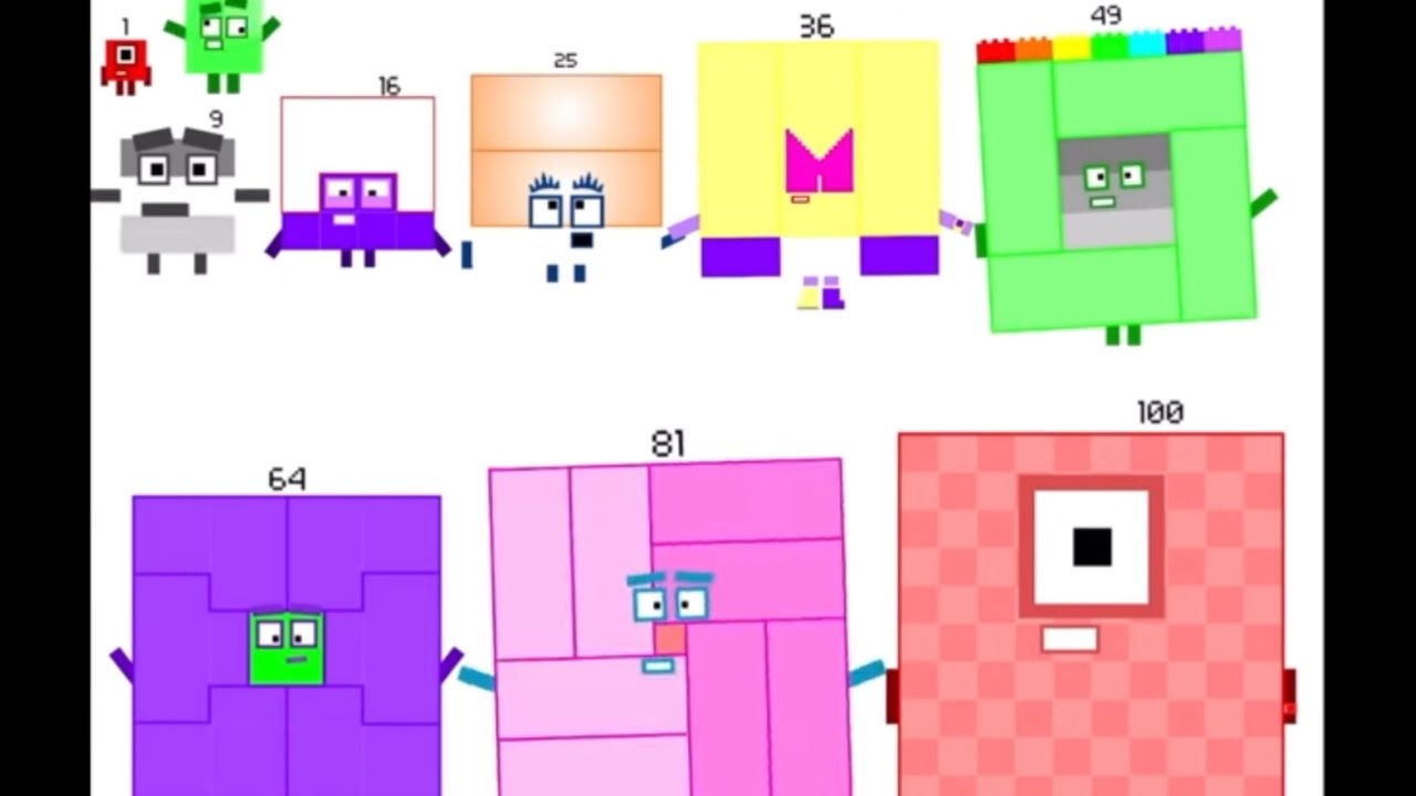 Numberblocks Band Retro Squares For (@Trioctoblock24) - YouTube