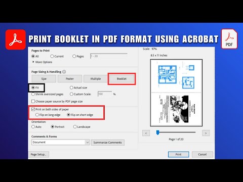 Как распечатать буклет в формате PDF с помощью Adobe Acrobat 2026