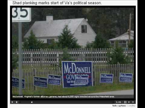 Wakefield Shad Planking kicks off Virginia's political season - YouTube