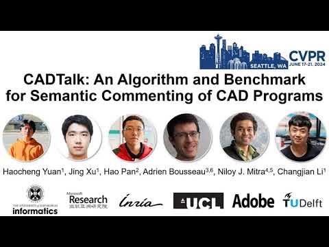 #CVPR2024 Highlight - CADTalk: An Algorithm and Benchmark for Semantic Commenting of CADPrograms ...