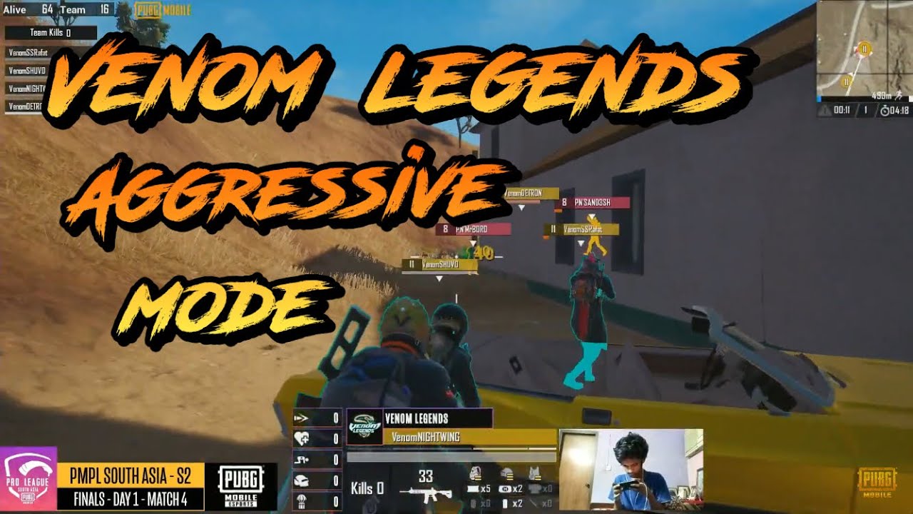 Venom Legends Aggressive Mode | MATCH 4 HIGHLIGHTS | PMPL FINAL 2020 ...