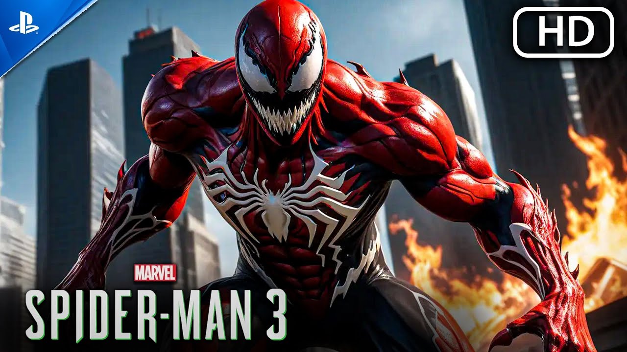 Spiderman 3 CARNAGE SUIT DLC PS5 Ultra Realistic Graphics EARLY Access ...