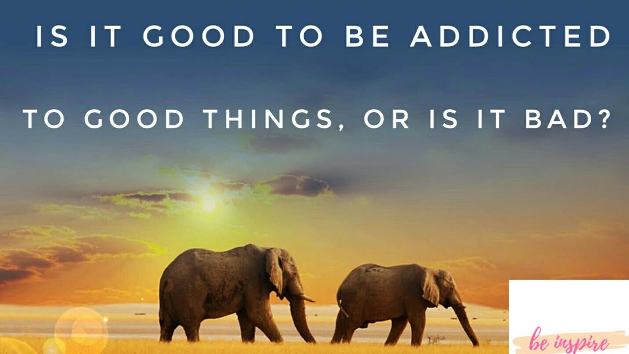 Is it good to be addicted to good things, or is it bad? - YouTube