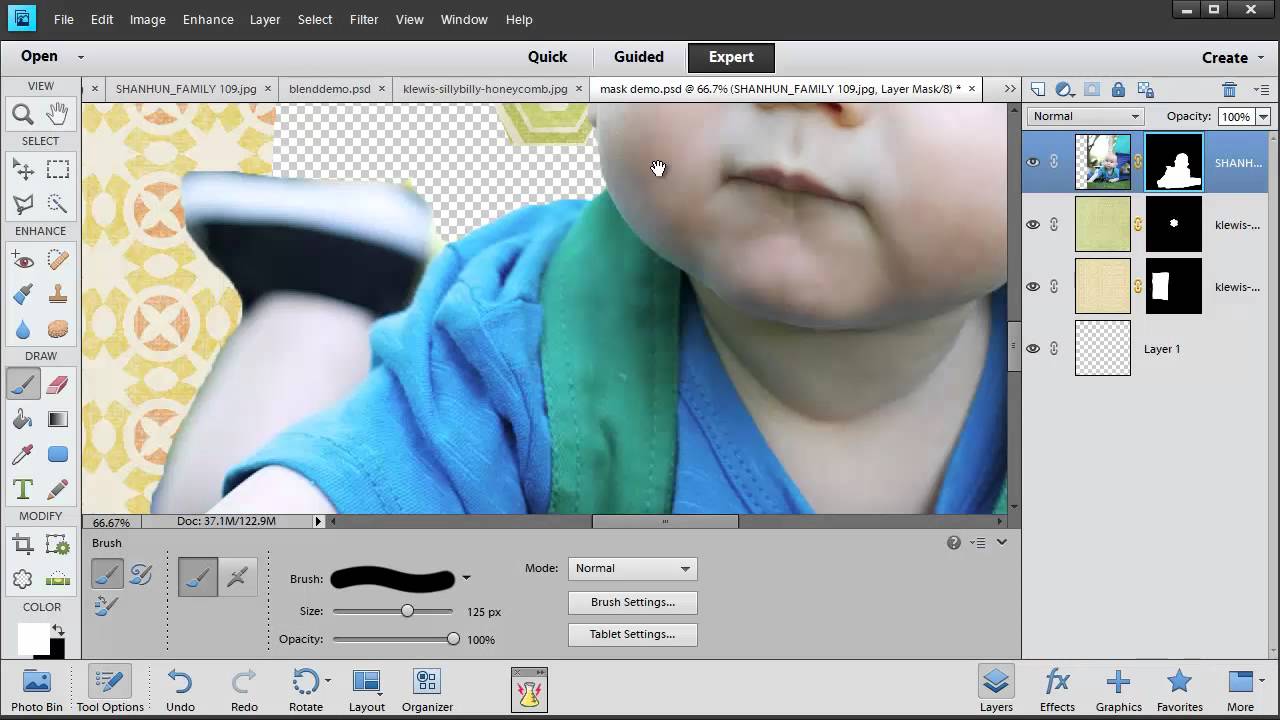 How to use masks in Photoshop Elements - YouTube